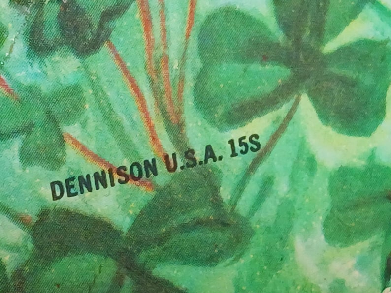 1960s St Patrick's Day Die Cut Decorations Dennison Irish Dancing Retro ...