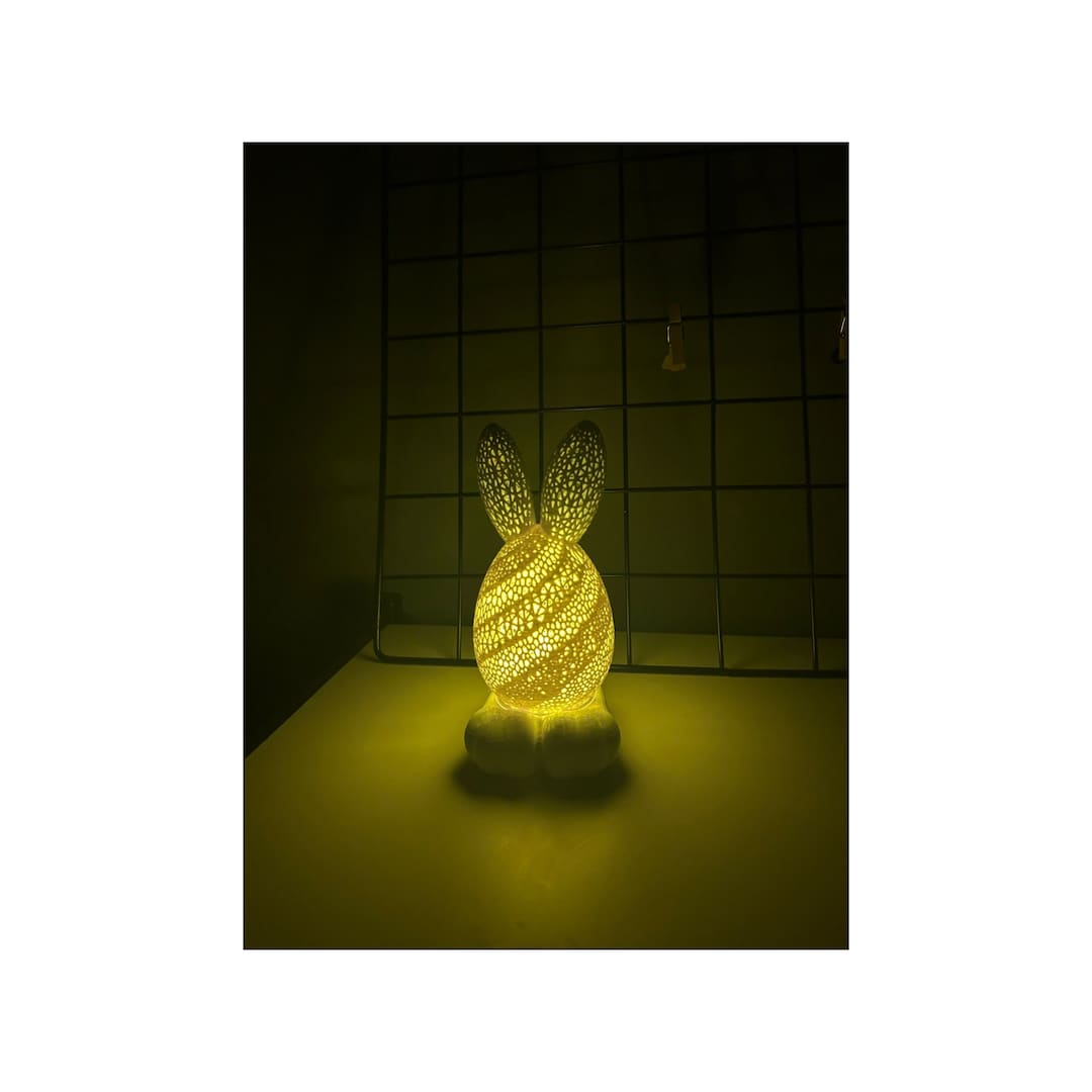 Easter Bunny LED Night Light Cute Rabbit Design, Provides Gentle Light ...