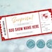 Editable Theatre Surprise Gift Voucher Personalise Digital Gift Voucher ...