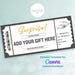 Editable Car/driving Themed Surprise Gift Voucher - Personalise ...