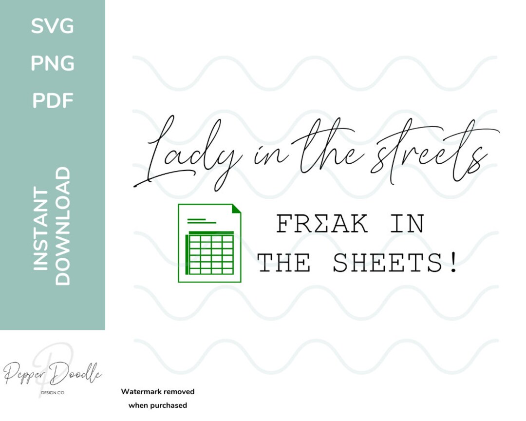 Freak in the Sheets Spreadsheet Humour Fun Accountant Digital Design ...