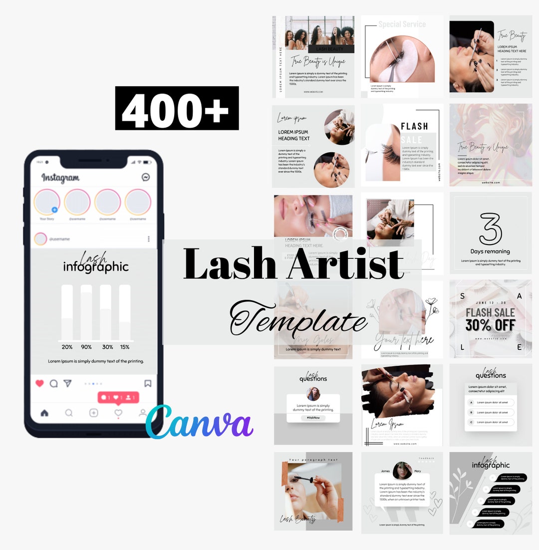 400 Lash Artist Instagram Post Lash Quotes Eye Lashes - Etsy