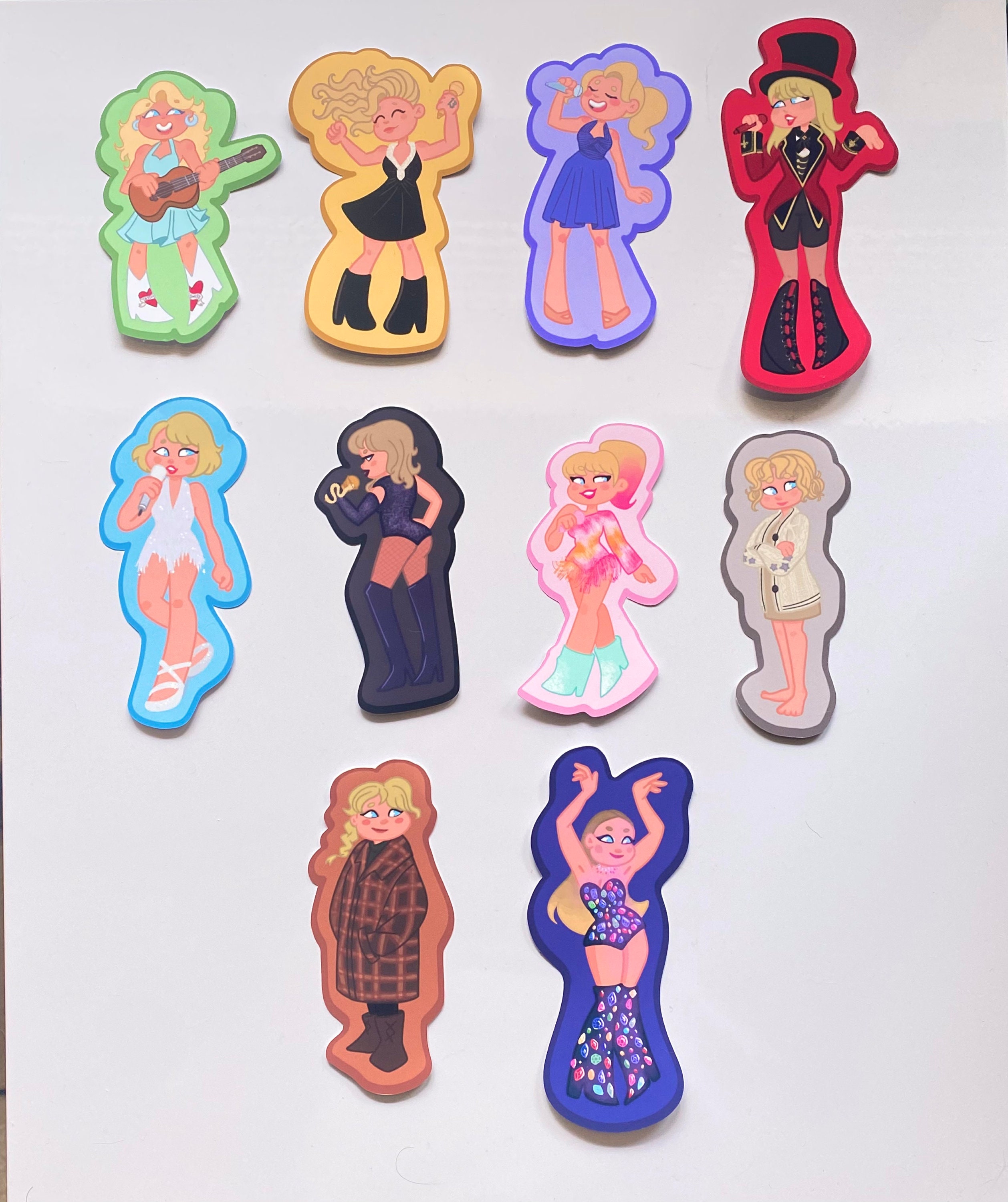 Taylor Swift Eras Vinyl Sticker Pack - Etsy