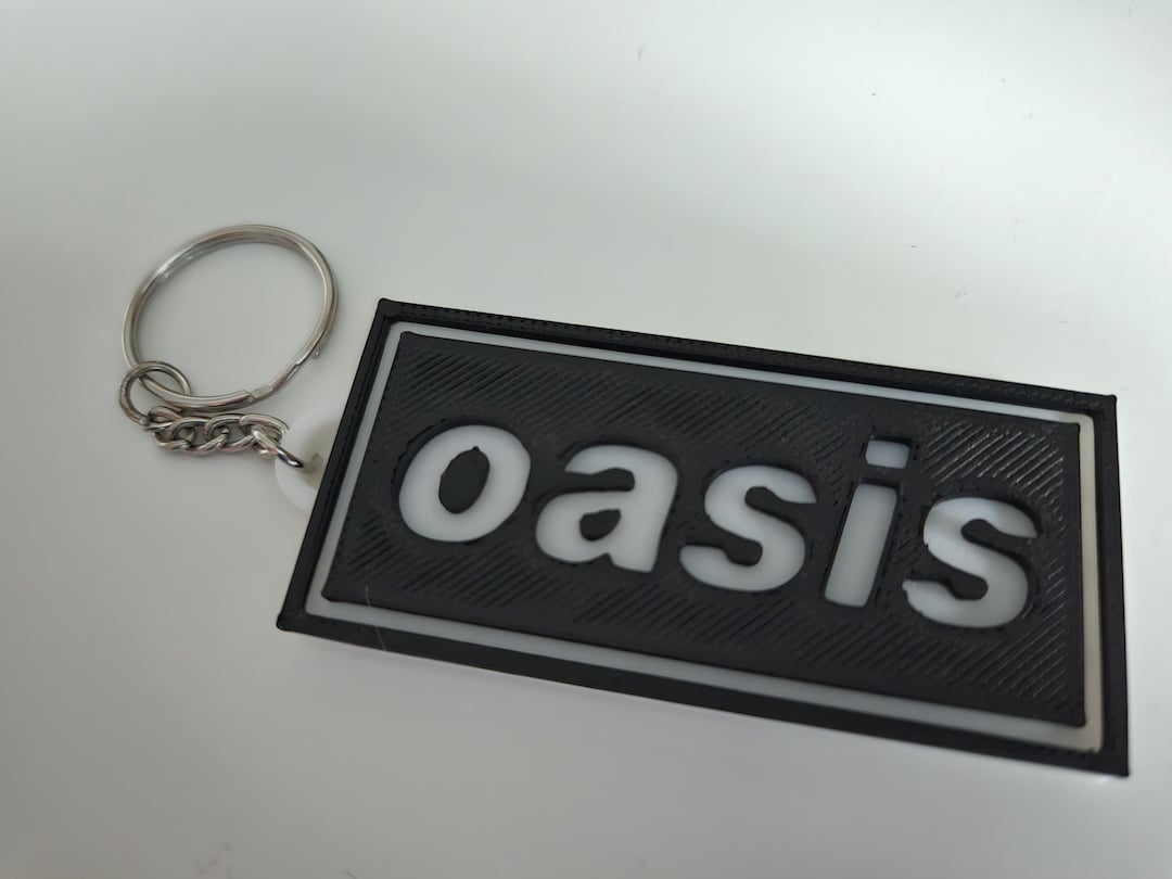 Oasis Inspired 3D Printed Band Logo Keyring, Keychain, Charm - Etsy