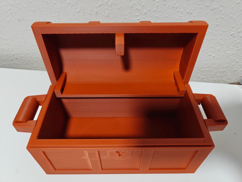 3D Printed Big Brick Style Treasure Chest, Desk Organiser, Toy Storage ...