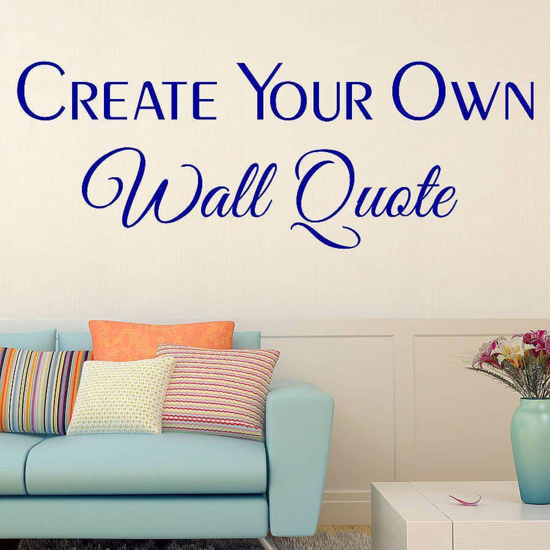 Custom Vinyl Wall Lettering: Personalized Die Cut Decals, Home Decor - Etsy