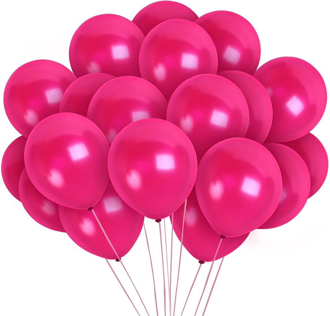 Magenta Latex Balloons 12 Set of 10, High Quality Latex Balloon ...