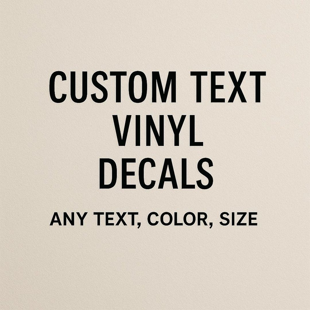 Custom Vinyl Lettering Decals: Personalized Stickers for Car, Laptop ...