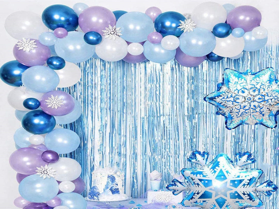 Frozen Theme Balloon Garland Kit, Balloon Arch Kit, Frozen Birthday ...