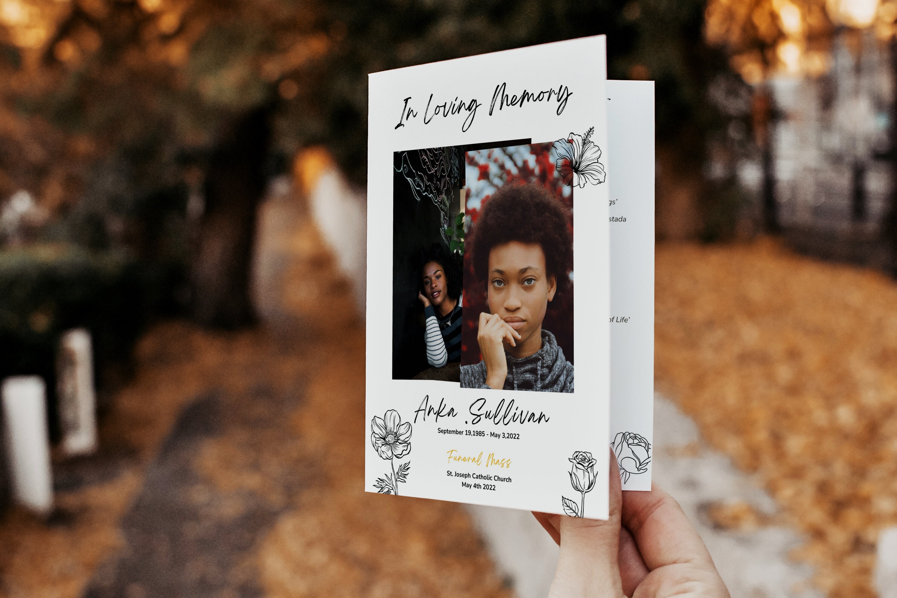 Catholic Funeral Mass Bifold Program, Catholic Funeral Liturgy ...