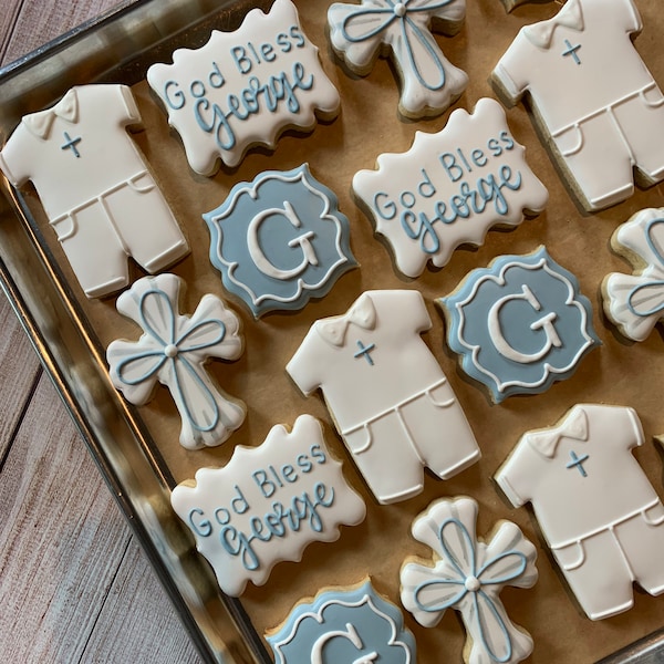 Baptism Cookies - Etsy