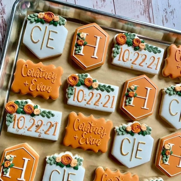 Custom Wedding Cookies - Etsy