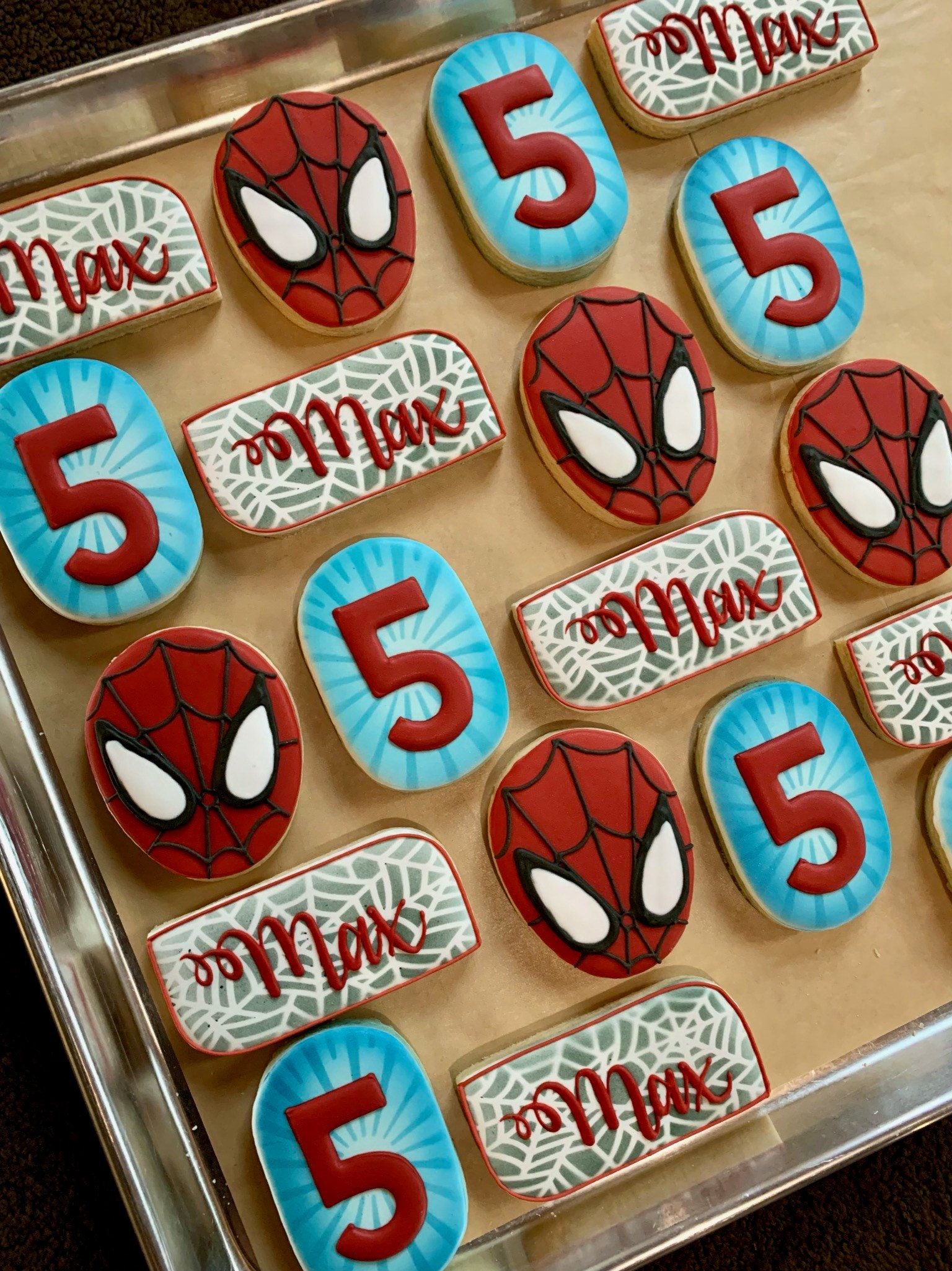 Spider-man Cookies - Etsy