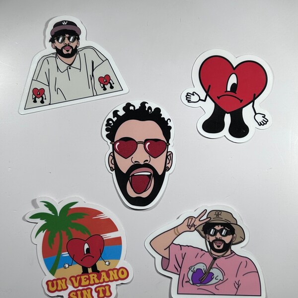 Bad Bunny Sticker Pack - Etsy