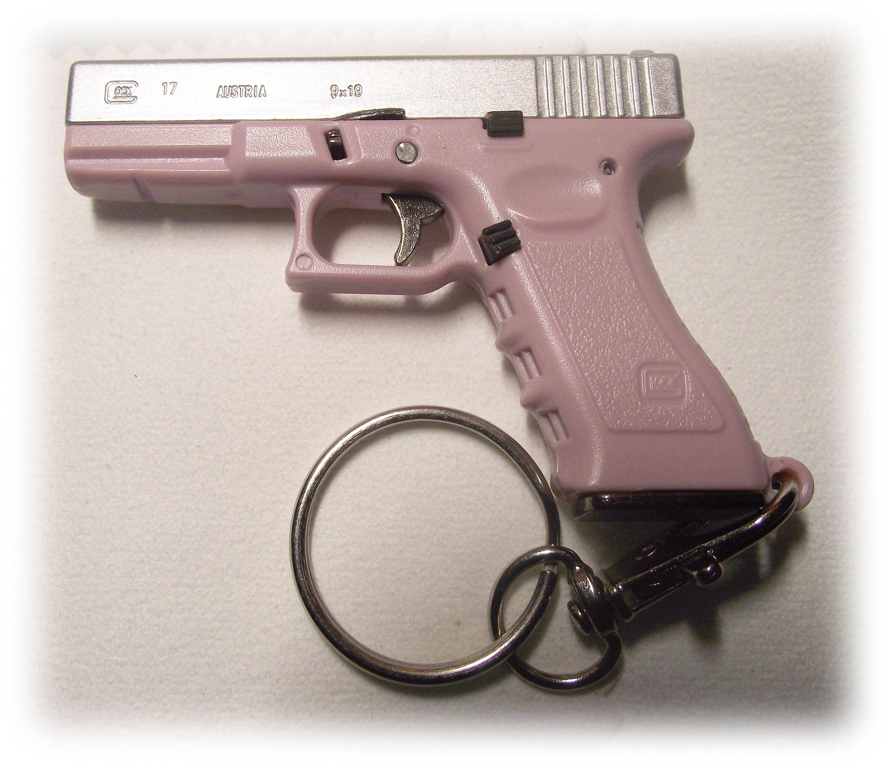High Detail 9mm Handgun Keychain/miniature W Working Slide, Trigger and ...