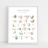 Farm Friends Alphabet Poster Printable Farm Animals Abcs - Etsy