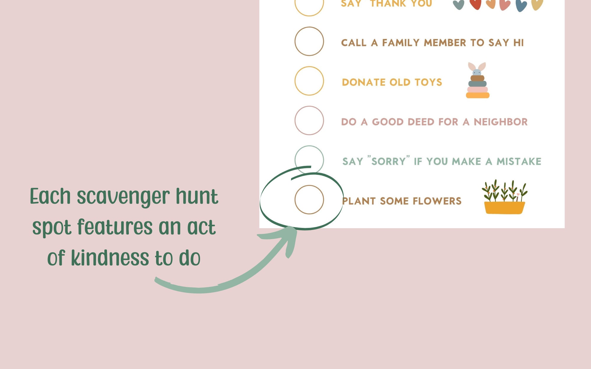 Kindness Scavenger Hunt | Instant Download Children’s Game | Printable ...