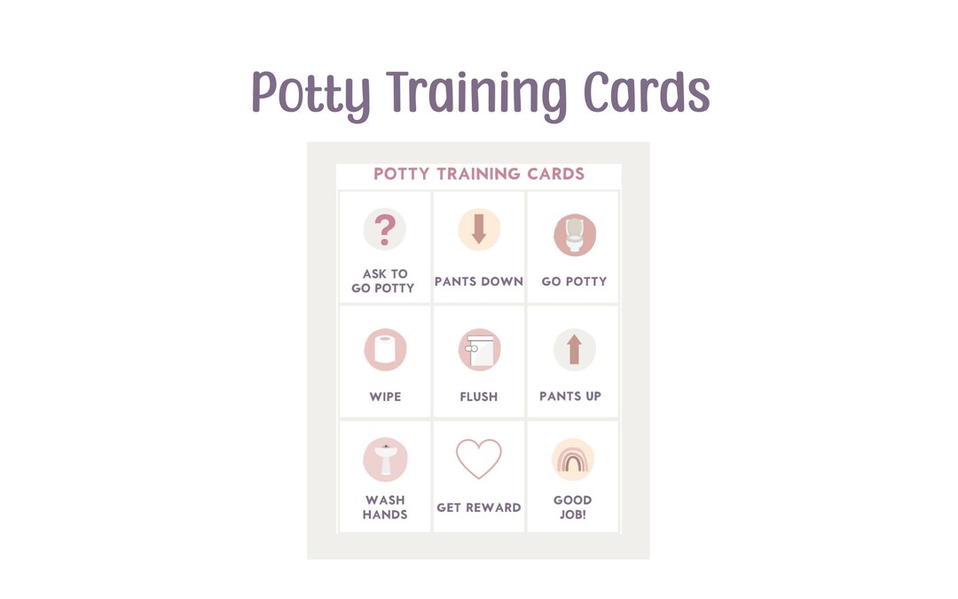 Potty Training Routine Cards | Printable Visual Routine | Toddler ...