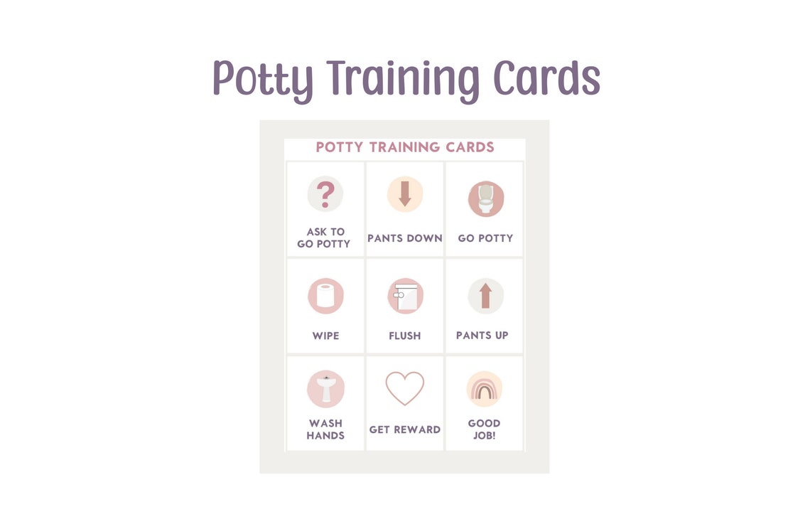 Potty Training Routine Cards Printable Visual Routine - Etsy