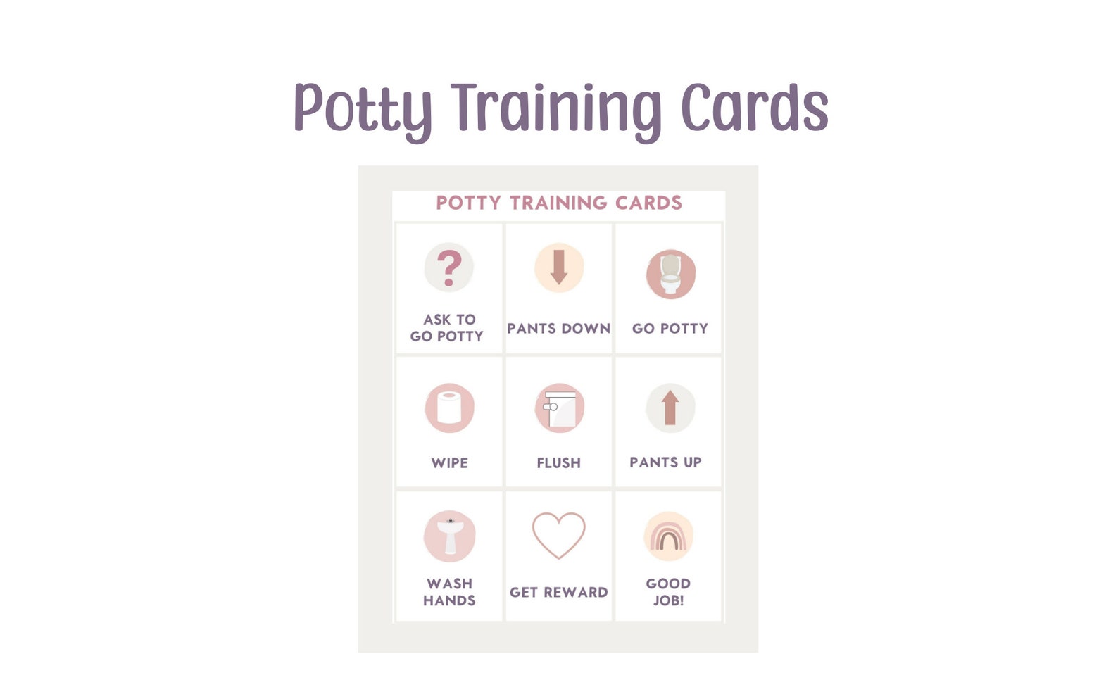 Potty Training Routine Cards | Printable Visual Routine | Toddler ...
