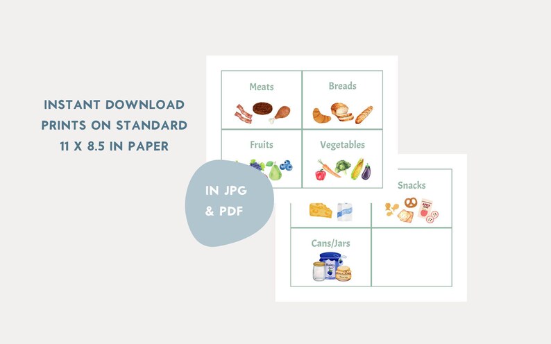 Play Food Labels | Printable Toy Organization Labels - Etsy