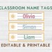Classroom Name Labels Printable & Editable Name Tags for Classroom ...