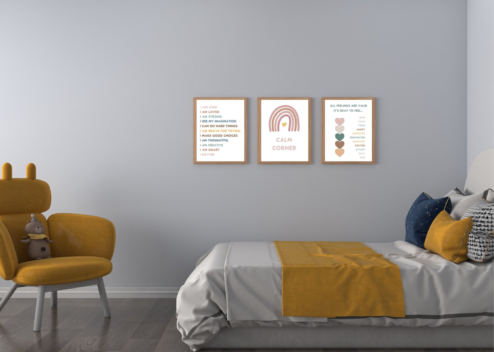 Calming Posters Pack With 6 Educational Posters: Positive - Etsy