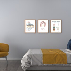 Calming Posters Pack With 6 Educational Posters: Positive Affirmations ...