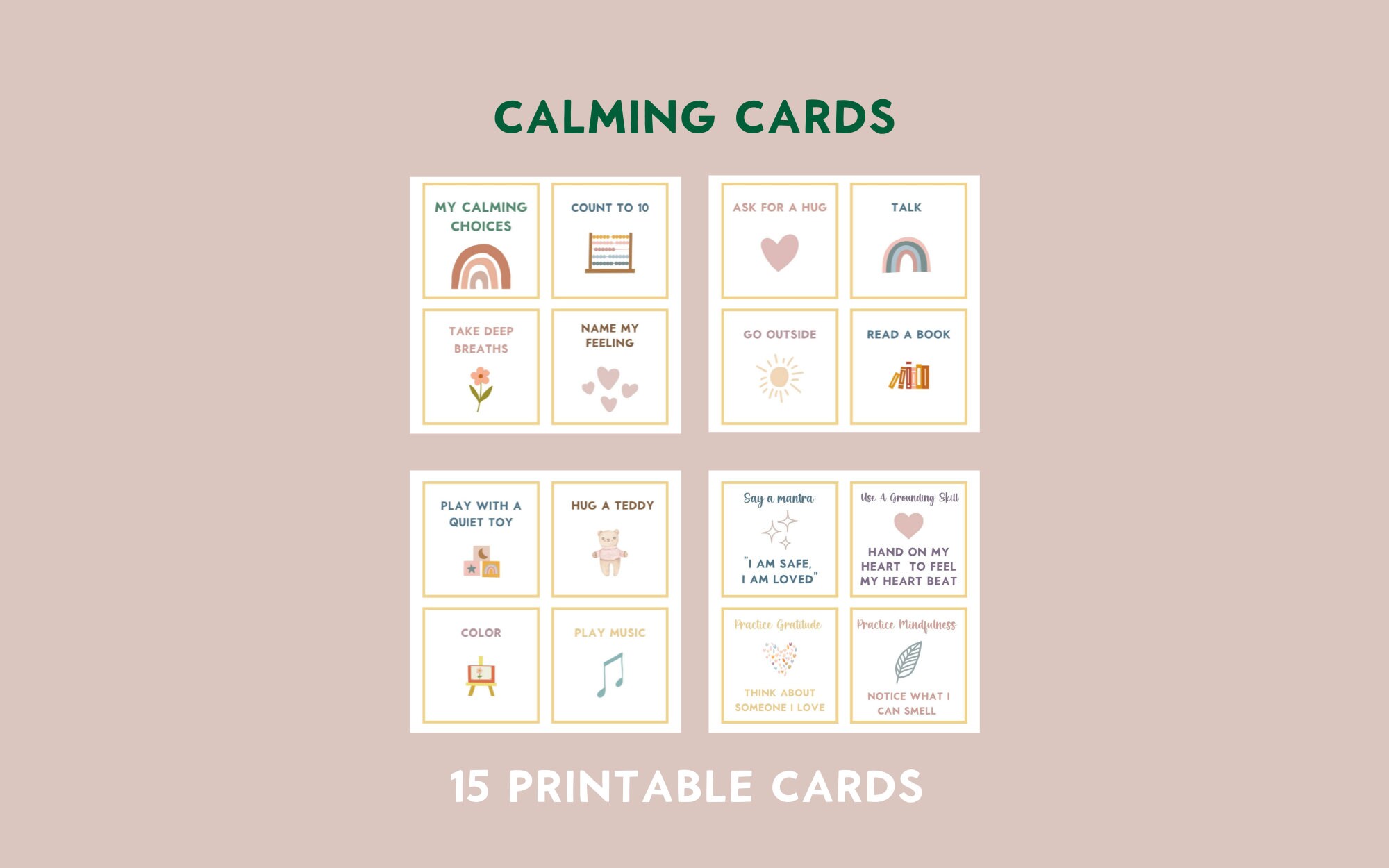 My Calming Choices Cards | Printable Anxiety Relief for Kids - Etsy