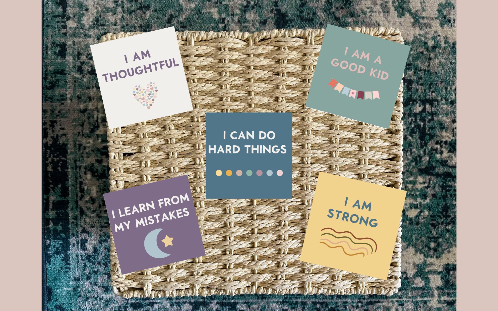 Affirmation Station Cards Printable Boho Classroom Decor Daily ...