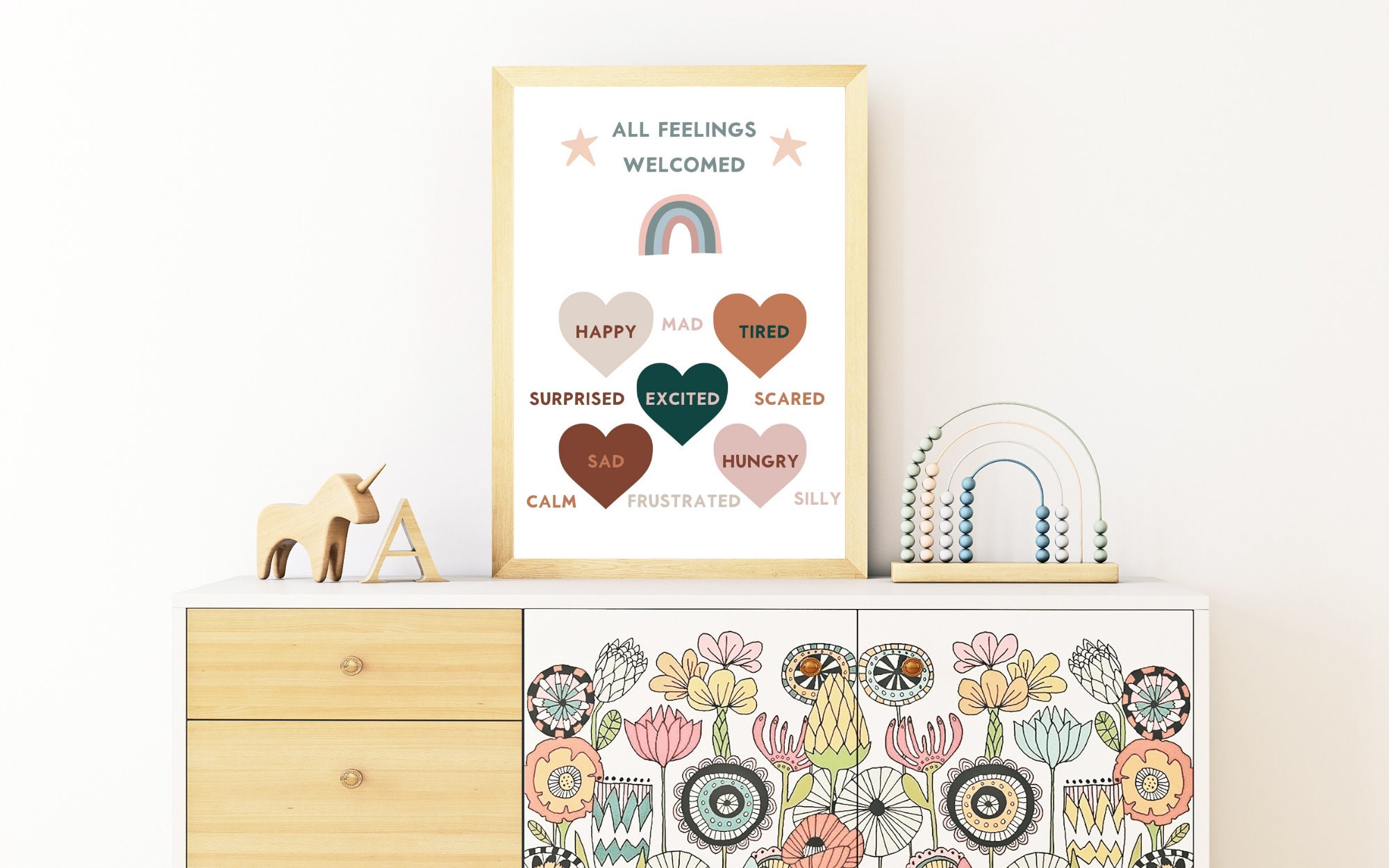 All Feelings Welcomed Poster | Printable Emotion Skills Chart | Toddler ...