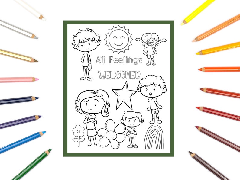 Positive Affirmation Printable Coloring Pages | Digital Calming ...