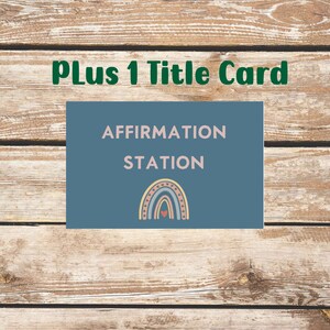 Affirmation Station Cards | Printable Boho Classroom Decor Daily ...