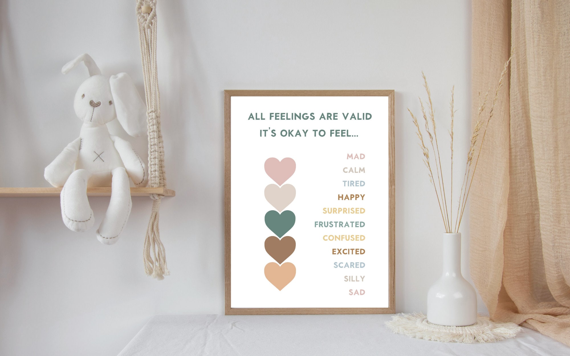 Feelings Poster for Children | Printable Calm Corner Sign | Digital ...