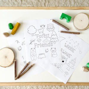 Printable Coloring Pages | Woodland Animals | Forest Friends ...