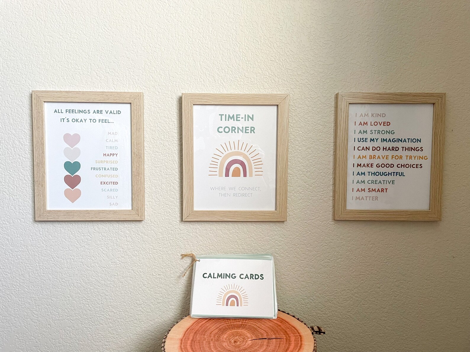 Time-in Corner Bundle: Feelings Chart, Positive Affirmation Poster ...