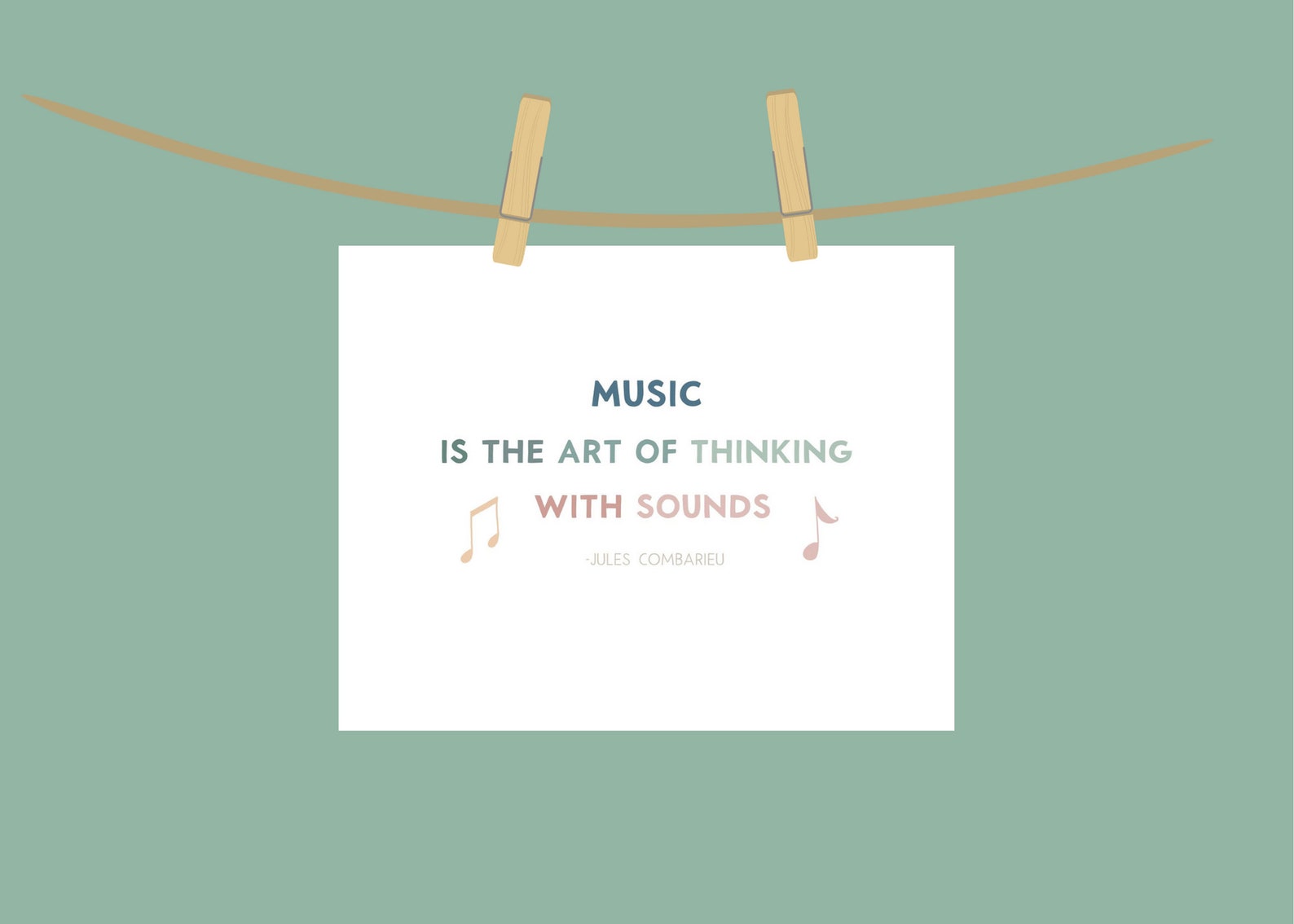 Music Poster for Children Printable Music is the Art of | Etsy