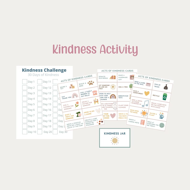 Kindness Activity | Printable Acts of Kindness Cards | Kind Kids ...
