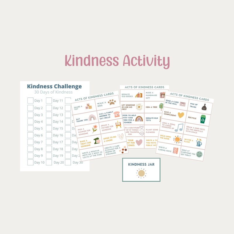 Kindness Cards for Kids - Etsy