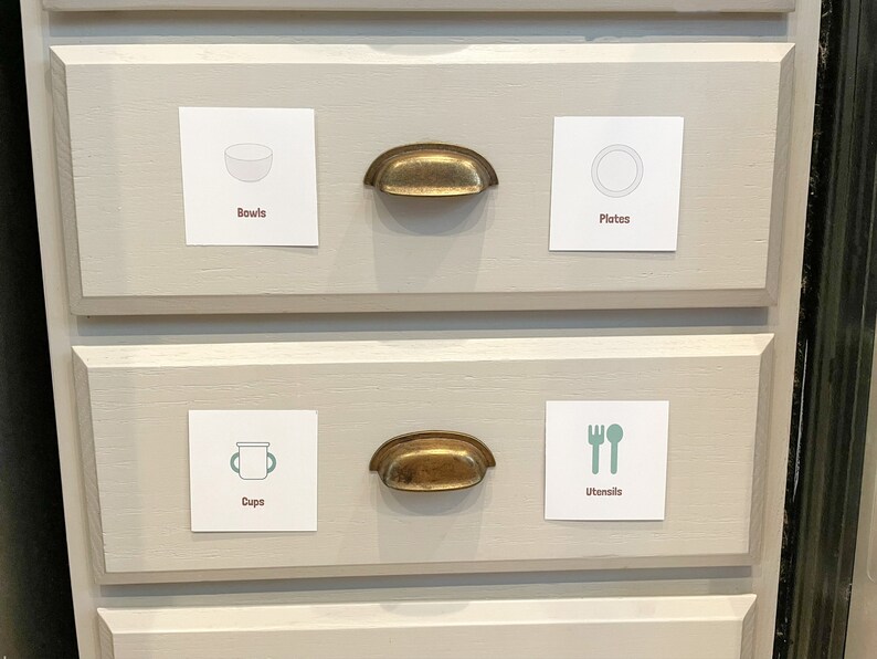 Printable Editable Labels Montessori Cards Toddler Daily - Etsy