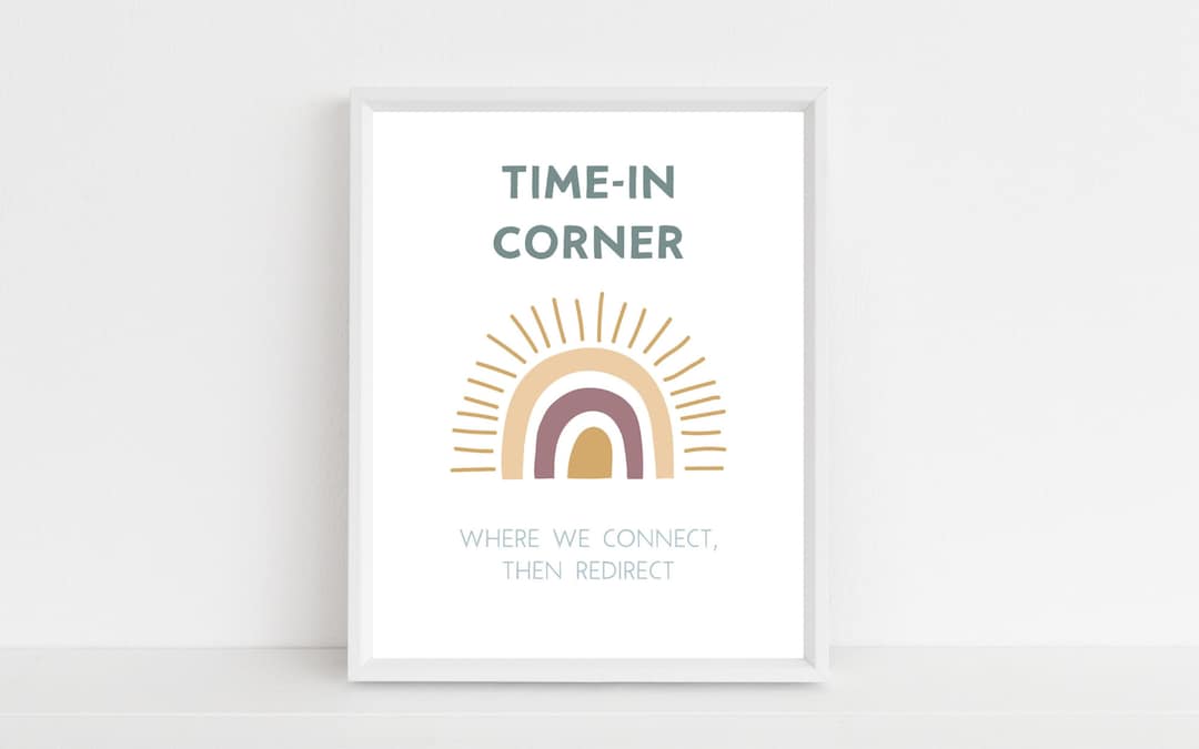 Time-in Corner Poster | Printable Calming Art for Children | Toddlers ...