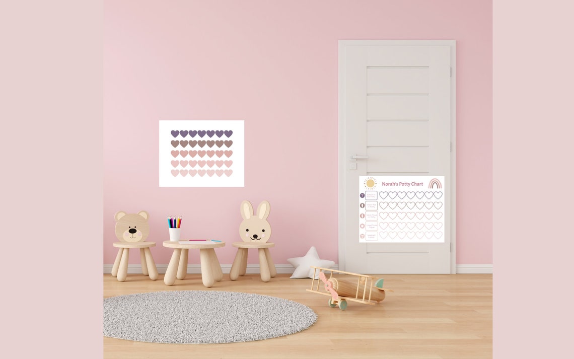 Personalized Potty Chart Printable Potty Training Chart Toddler Reward ...