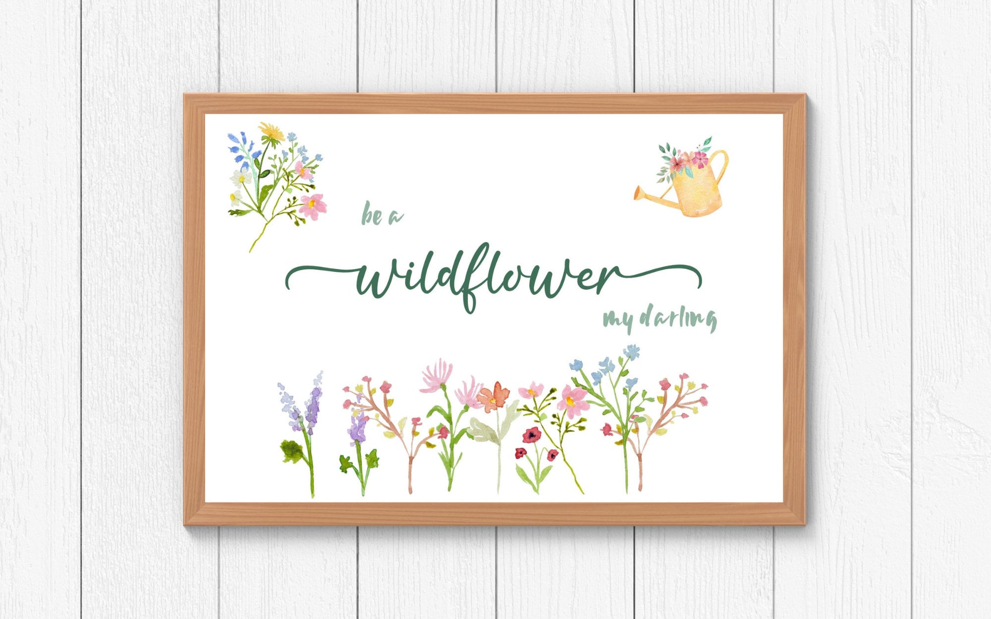 Wildflower Quote Printable Poster | Be A Wildflower My Darling ...