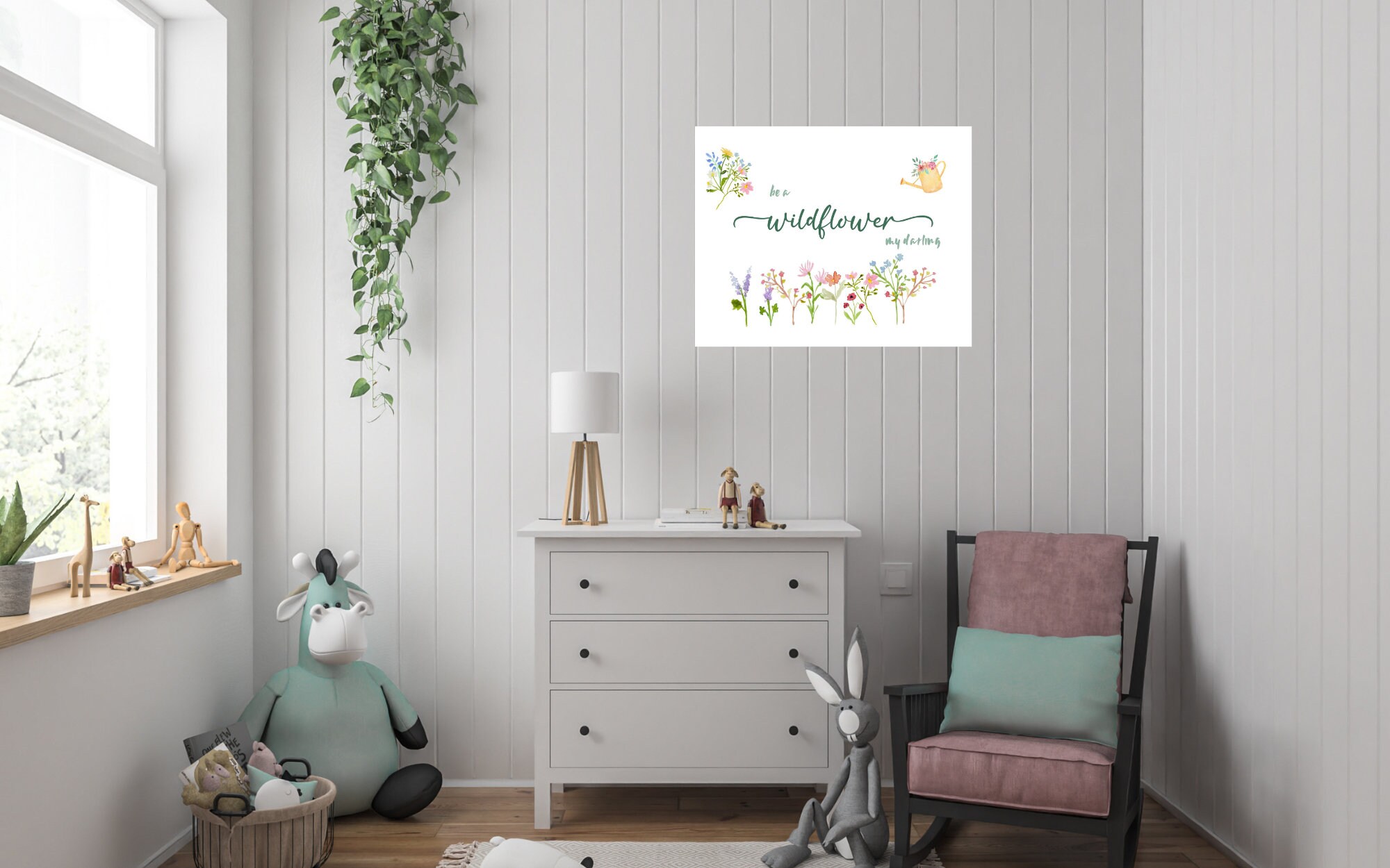 Wildflower Quote Printable Poster | Be A Wildflower My Darling ...