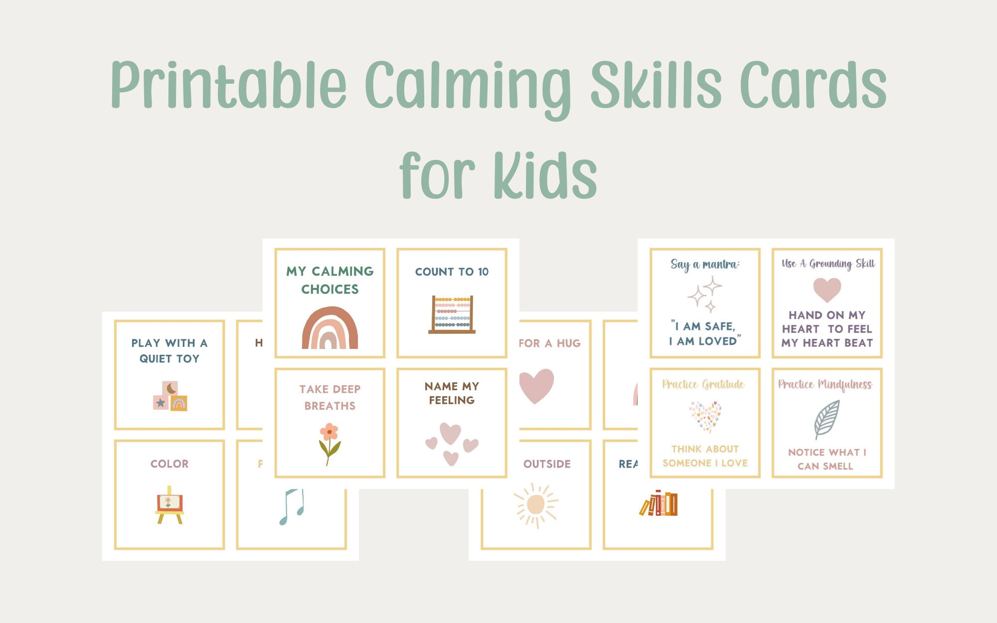 My Calming Choices Cards | Printable Anxiety Relief for Kids - Etsy