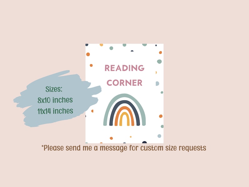 Reading Corner Poster | Printable Reading Poster | Kids Reading Nook ...