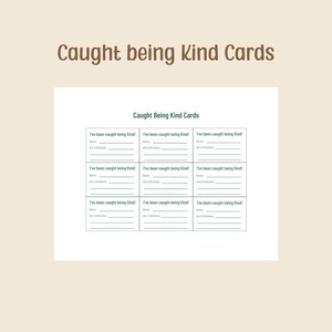 Kindness Certificate and Kind Cards for Kids | Printable Award ...