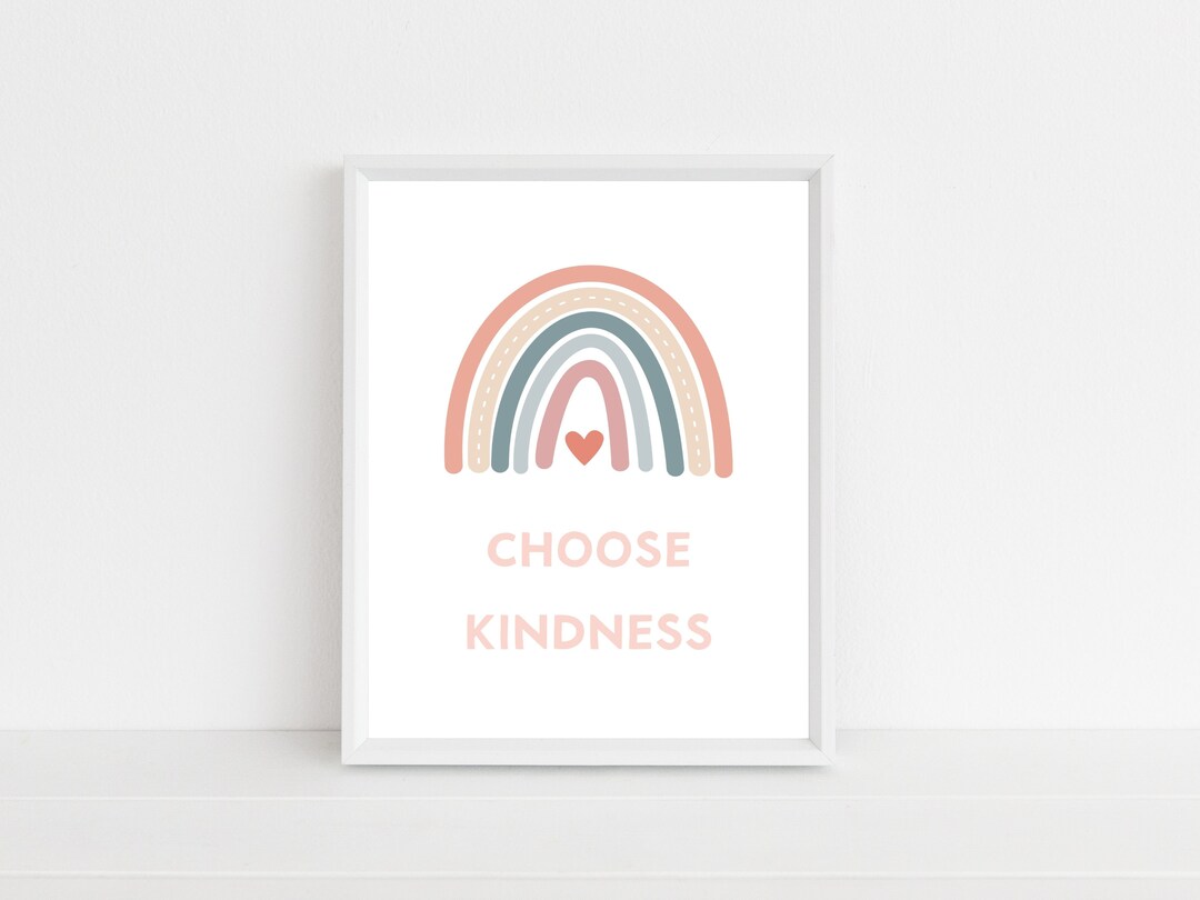 Choose Kindness Poster | Children's Decor | Digital Printable Download ...