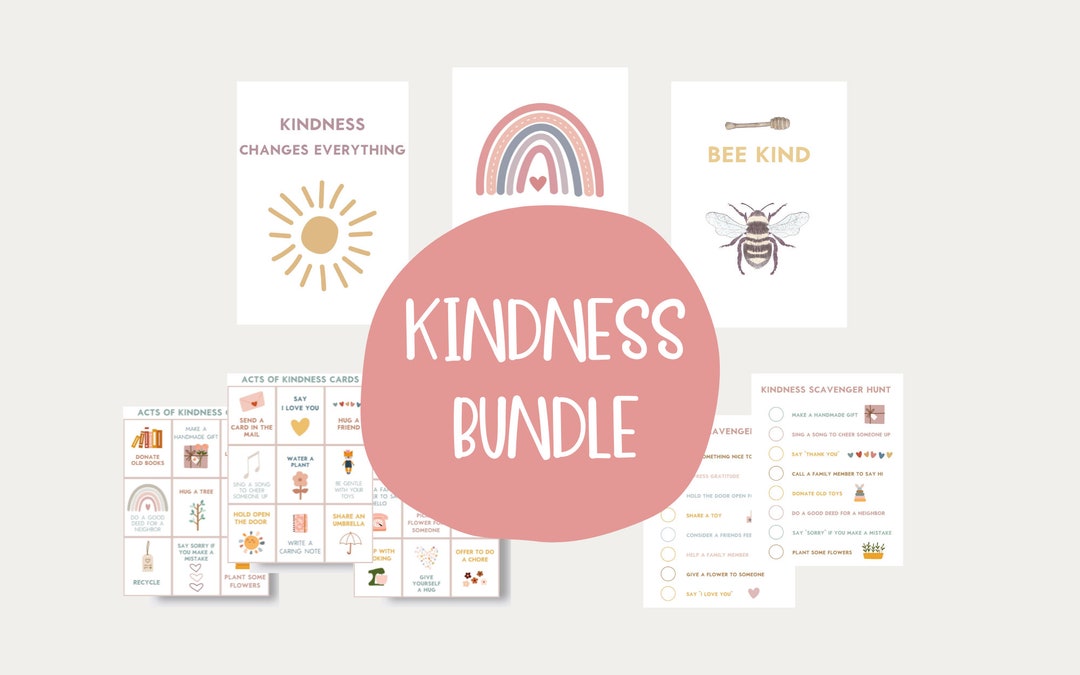 Kindness Bundle: Choose Kindness Poster, Kindness Changes Everything ...