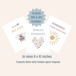 Kindness Poster Bundle | Printable Kindness Quote Prints - Etsy